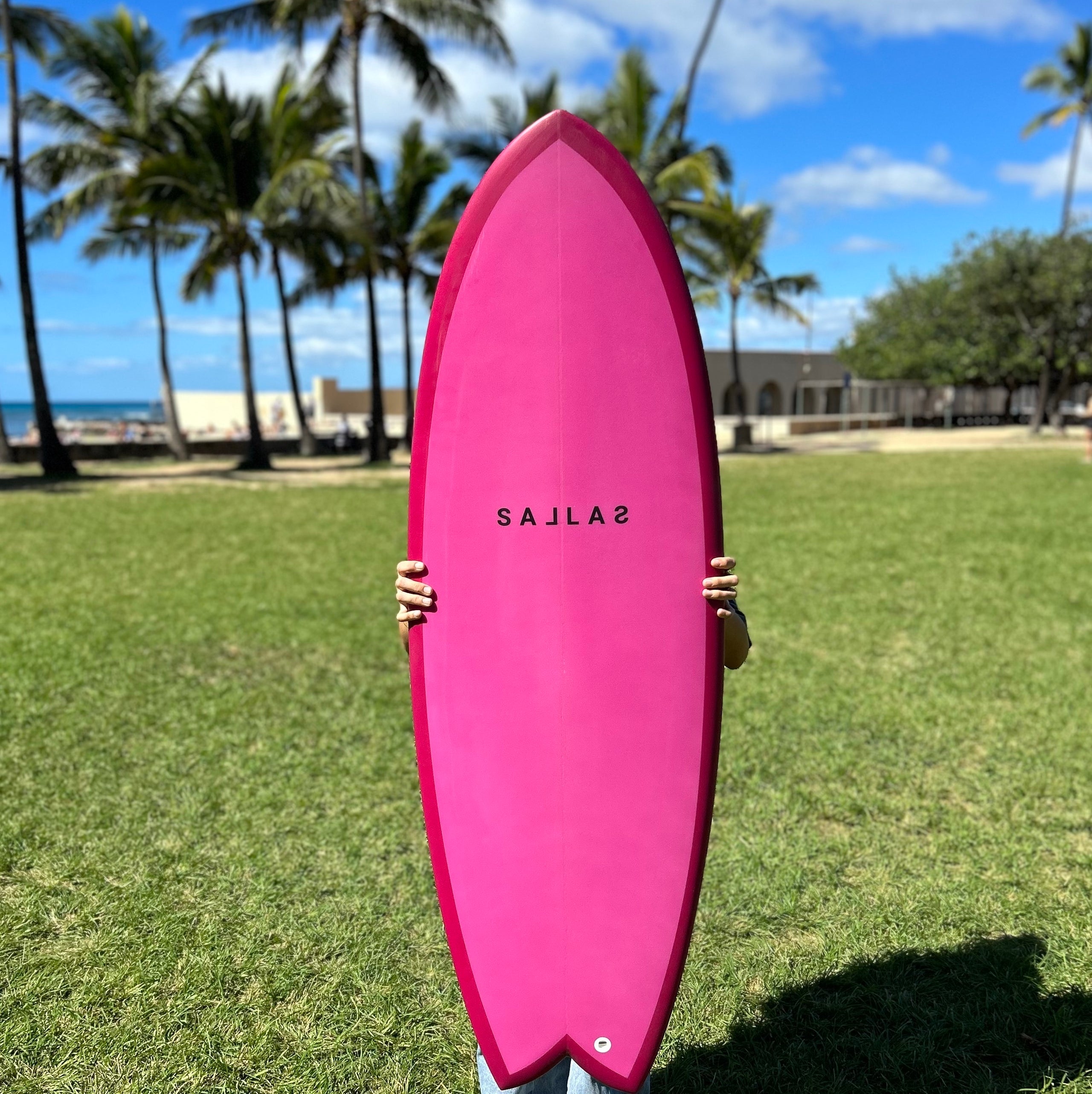 5'2" Spicy Ahi model | Kai Sallas Longboard Co.