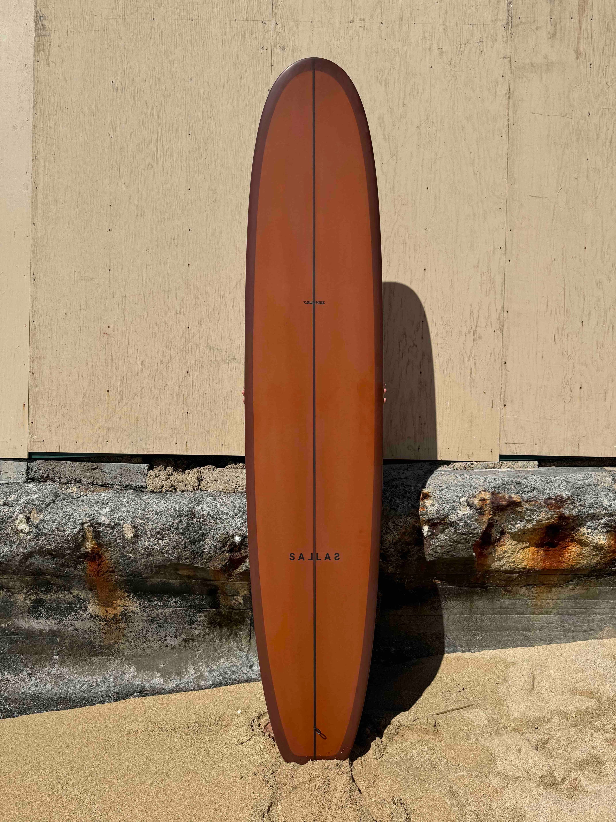 9'4" Tsunami Model in Rust | Kai Sallas Longboard Co.